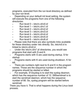 6 stages of linux boot process | PDF