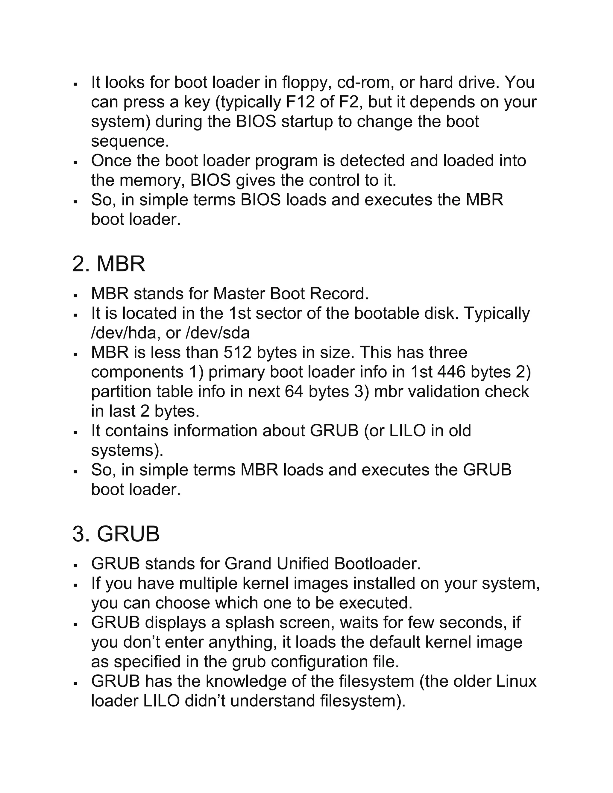 6 stages of linux boot process | DOCX