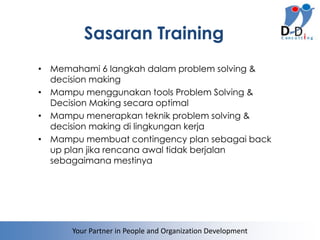 6 step +1 Problem Solving & Decision Making | PPT