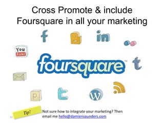 6 step guide to foursquare for cafes & restaurants | PPTX