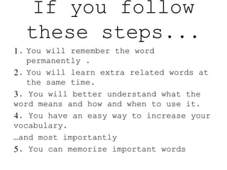 6 step new word acquisition | PPTX