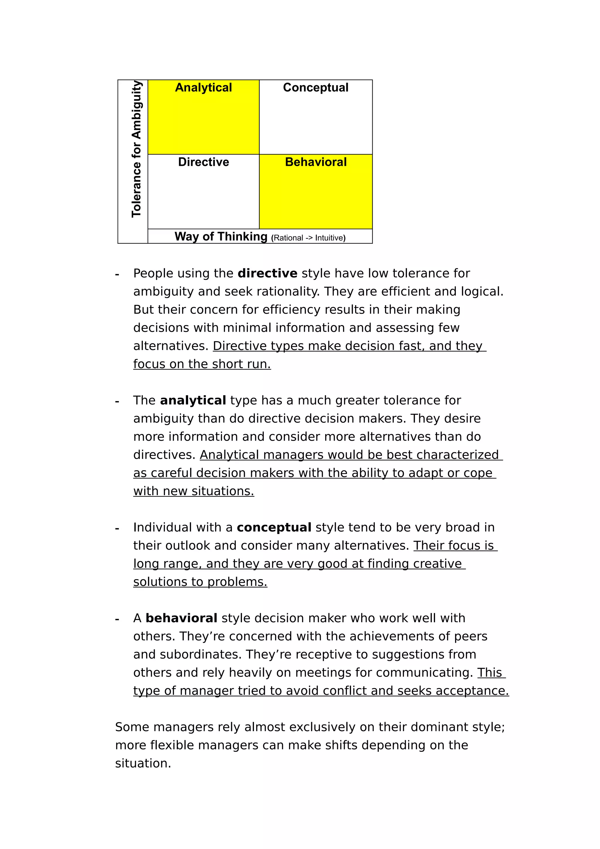 6 steps decision making model | PDF
