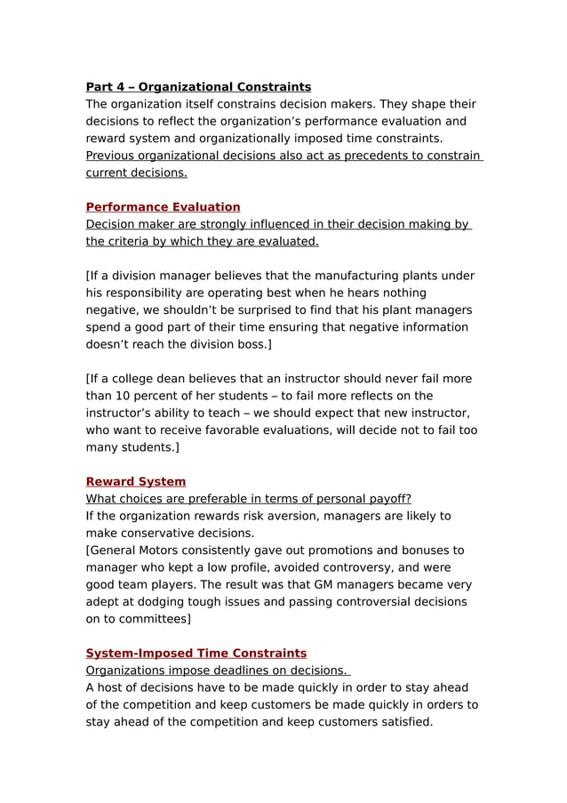 6 steps decision making model | PDF
