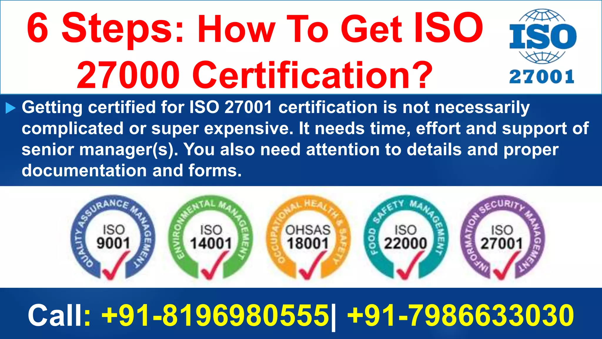 6 steps how to get iso 27000 certification? | PPT