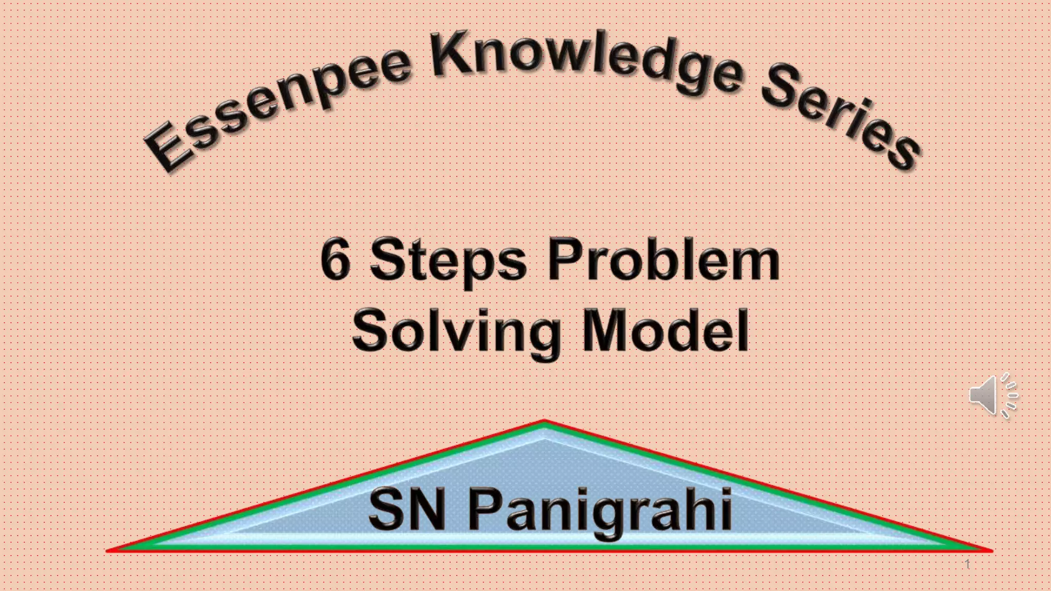 #6 Steps Problem Solving Model# By SN Panigrahi | PPTX