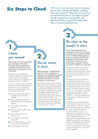 Free Informative Guide- Six Steps to Cloud | PDF
