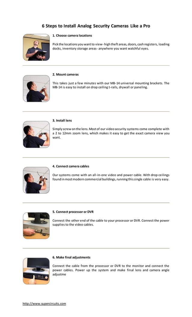 6 Steps to Install Analog Security Cameras Like a Pro | PDF