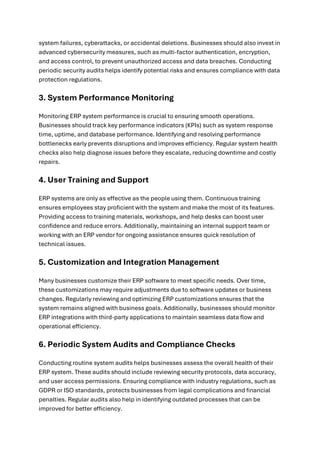 Best ERP Maintenance: 6 Steps to Maintain Your ERP | PDF