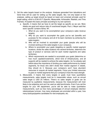 6 Steps to Set Company's Sales Target (Article) | PDF | Sales | Business