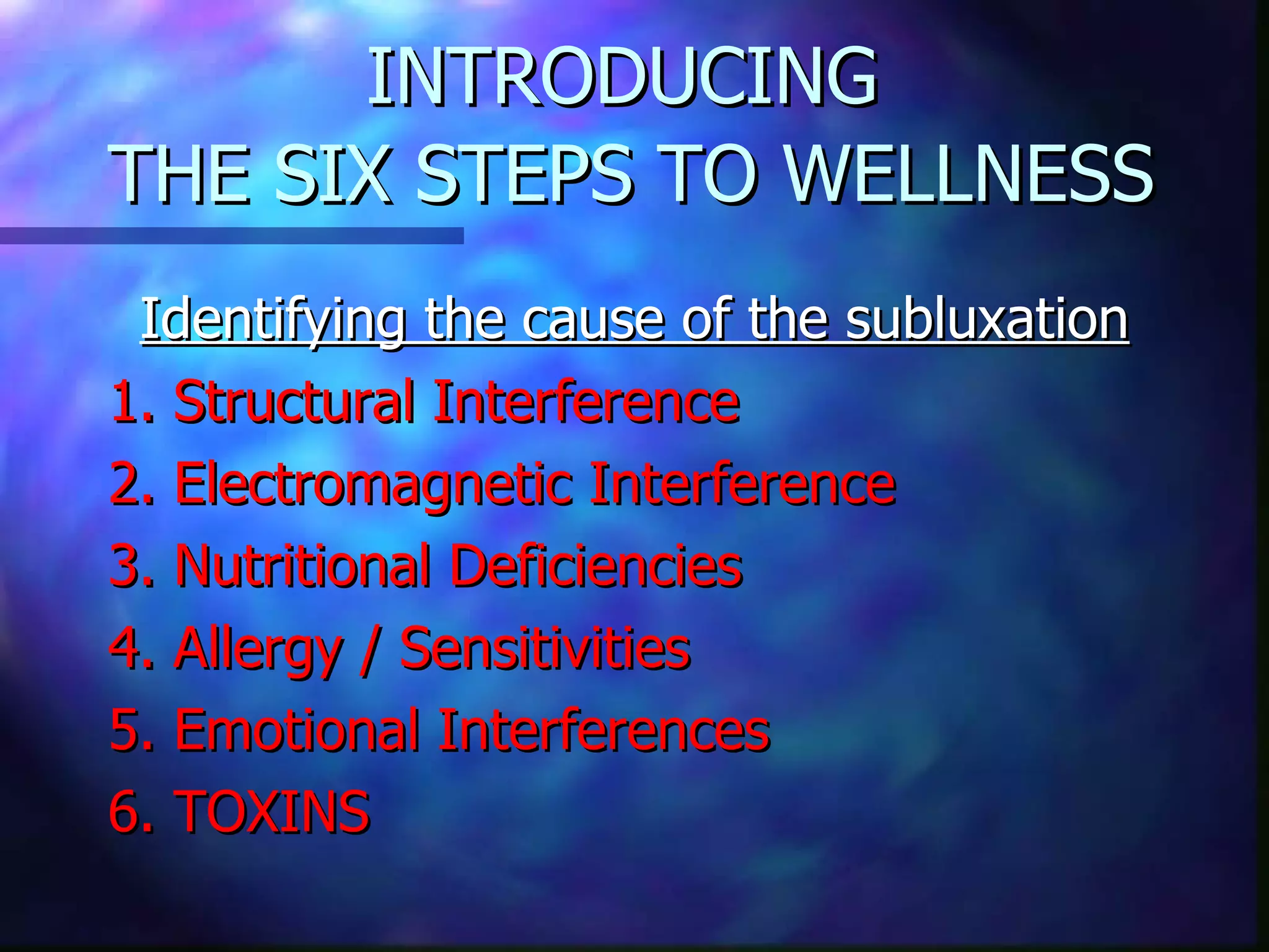 6 Steps to Wellness | PPT