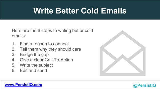 6 Steps to Writing the Perfect Cold Sales Email in 5 Minutes or Less | PPT
