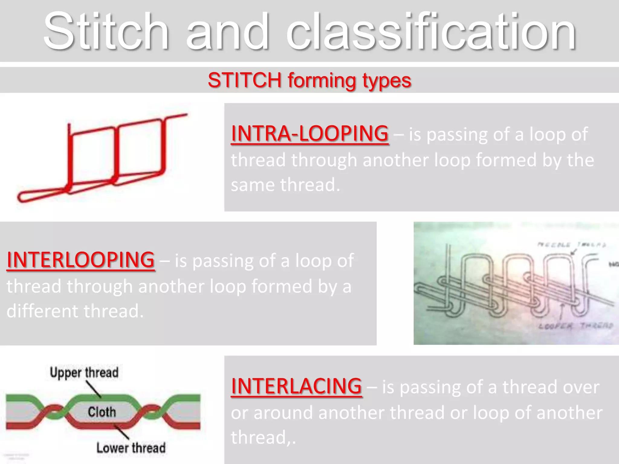6stitchclassification | PPTX | Needlework | Arts and Crafts