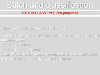 6stitchclassification | PPTX | Needlework | Arts and Crafts