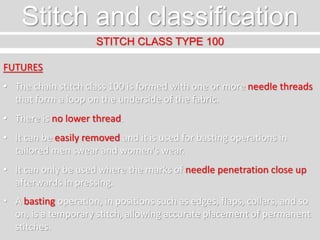 6stitchclassification | PPTX | Needlework | Arts and Crafts