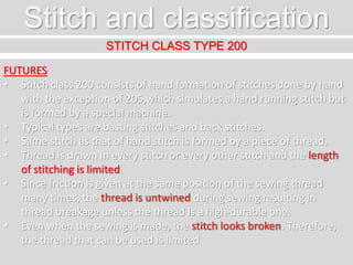 6stitchclassification | PPTX | Needlework | Arts and Crafts