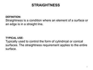 Straightness of lines & surfaces | PPTX