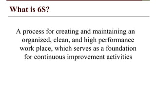 6S_Training_tools & techniques of each S | PDF | Business | Business ...