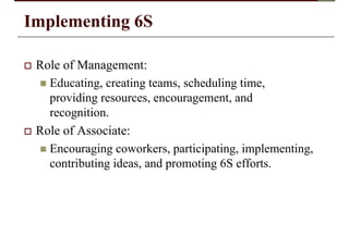 6S_Training _ tools & methodology of each S | PDF