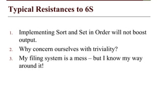 6S_Training _ tools & methodology of each S | PDF