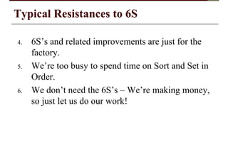 6S_Training _ tools & methodology of each S | PDF