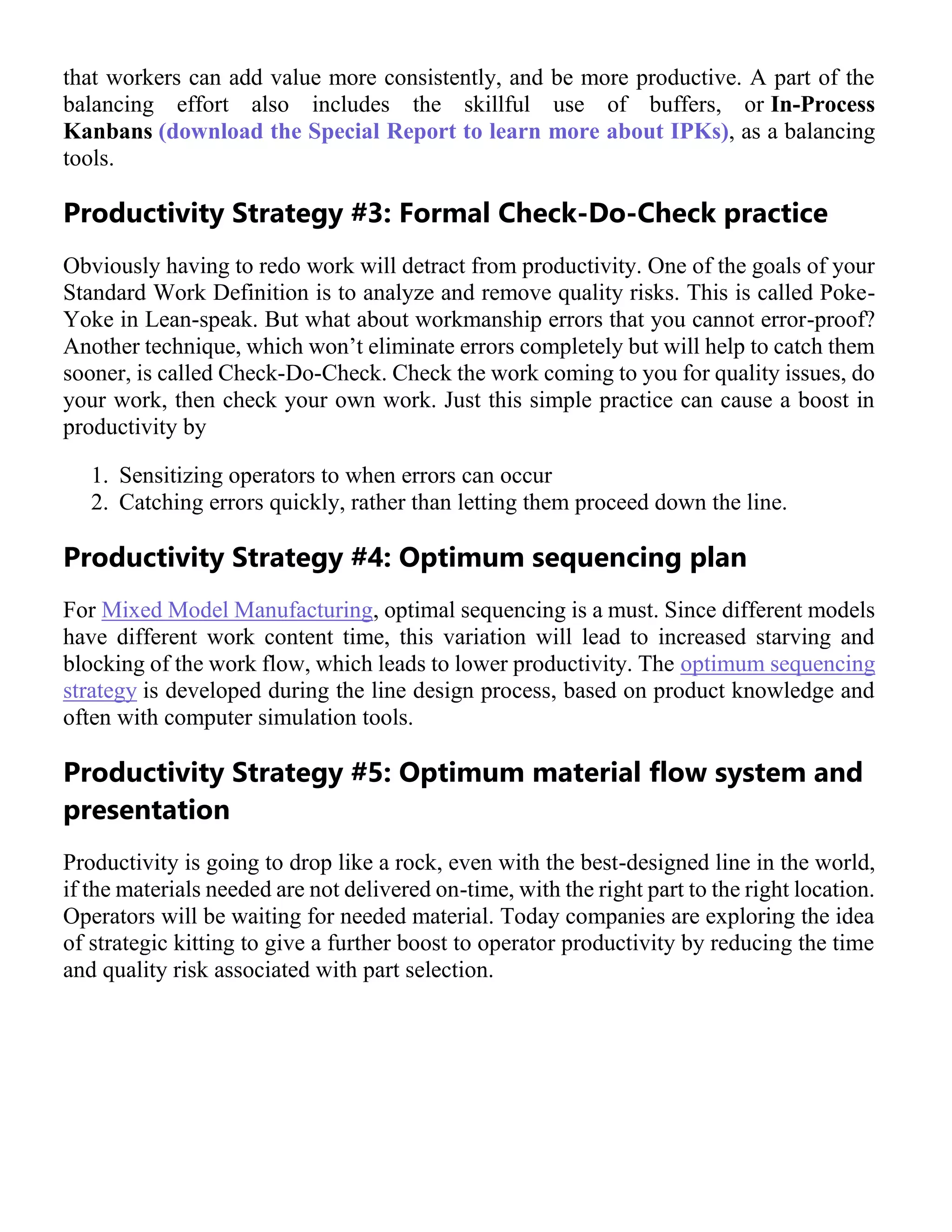 6 strategies for a 30% gain in productivity | PDF