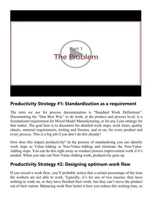 6 strategies for a 30% gain in productivity | PDF