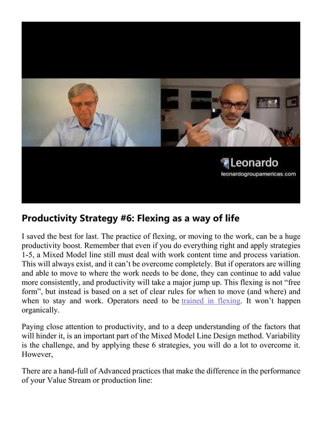 6 strategies for a 30% gain in productivity | PDF
