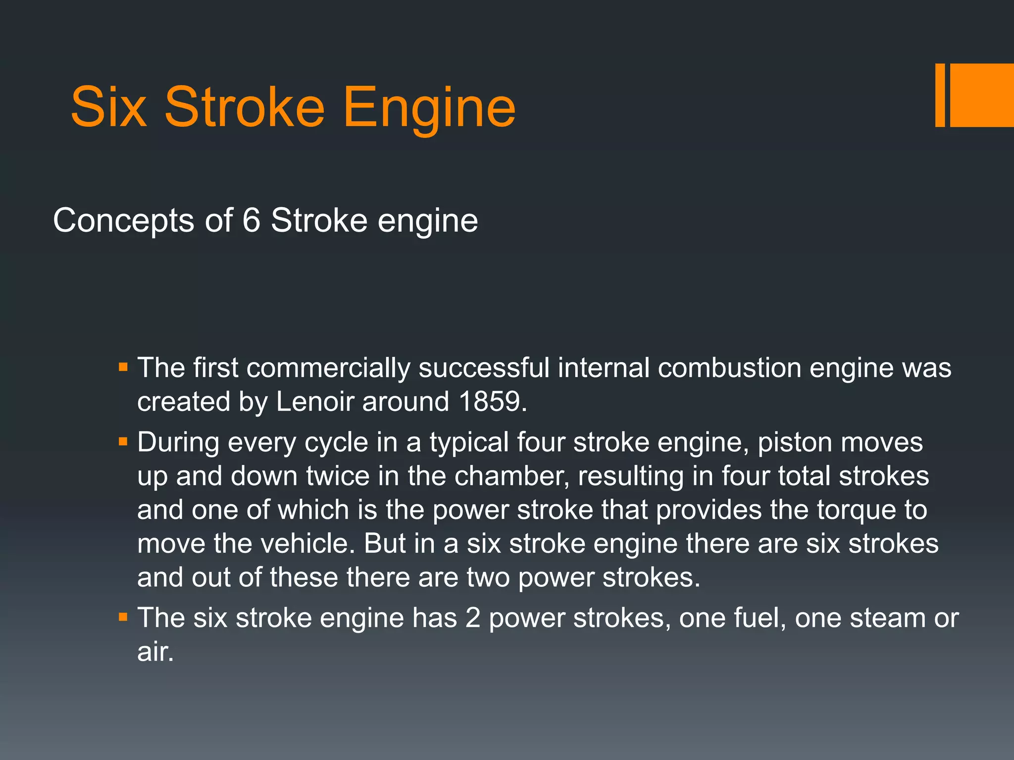 6 stroke engine | PPTX