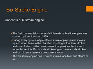 6 stroke engine | PPTX