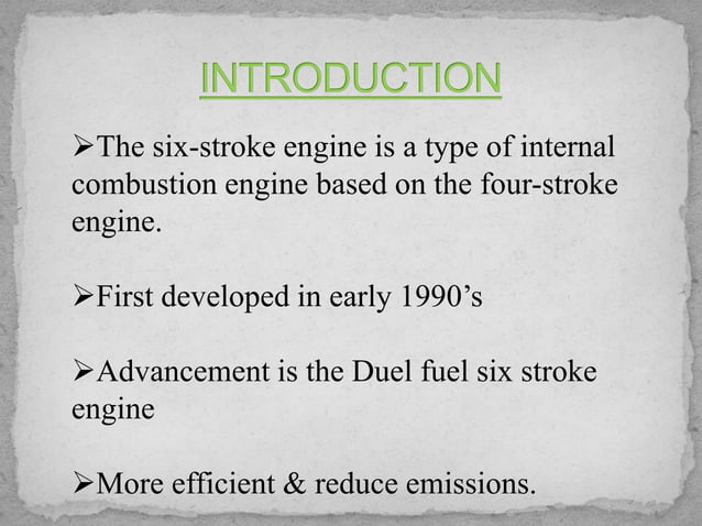 6 stroke engine | PPT