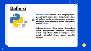 Algoritma dan Struktur Data (Python) - Struktur Data | PDF