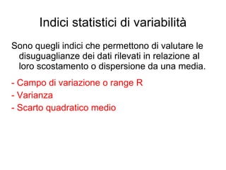 6 Strumenti Statistici | PPT