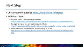 Presto on Alluxio Hands-On Lab | PPT
