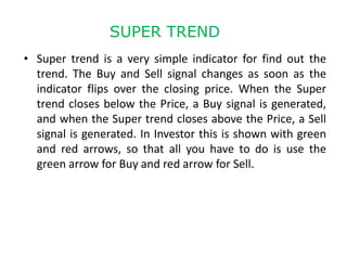 Super trend - Technical Analysis | PPTX