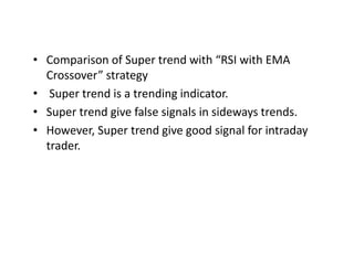Super trend - Technical Analysis | PPTX