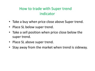 Super trend - Technical Analysis | PPTX