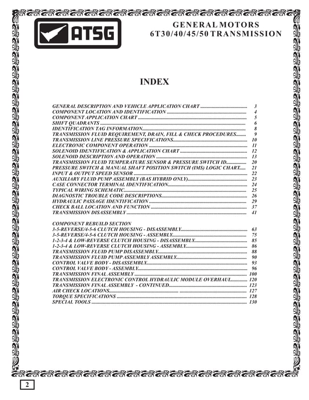 6t30-50 | PDF | Auto Type | Automotive