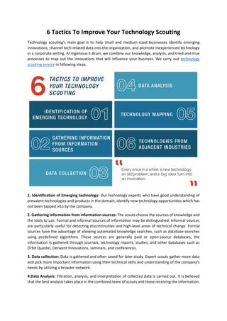 6 Tactics To Improve Your Technology Scouting | PDF