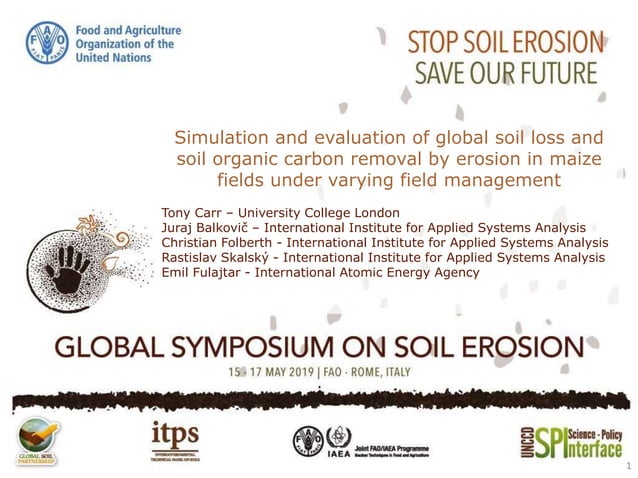 Simulation and evaluation of global sediment runoff and soil organic ...