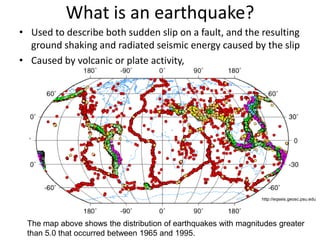 Earthquakes ppt for class | PPTX