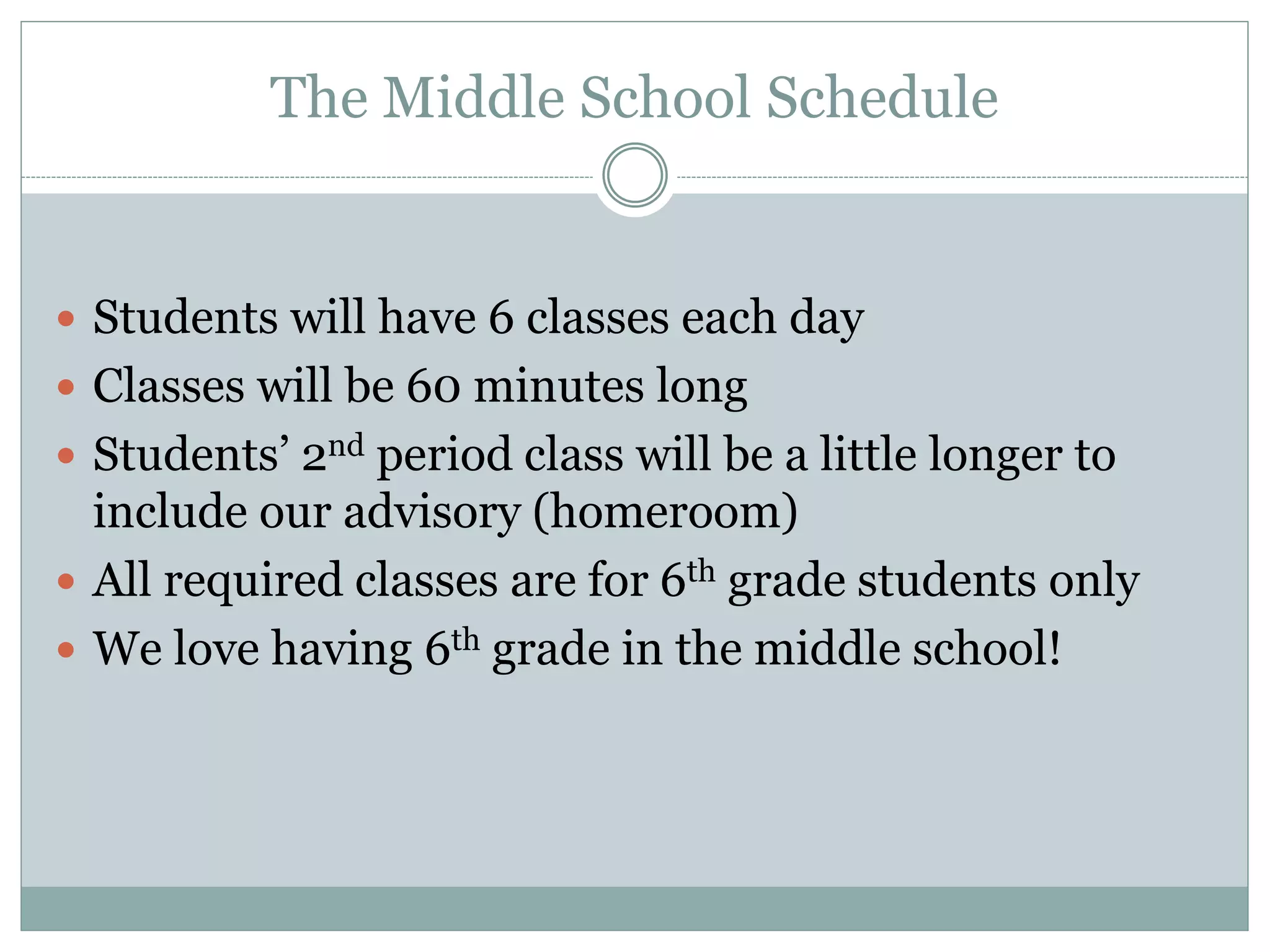 6th Grade Registration Presentation | PPTX