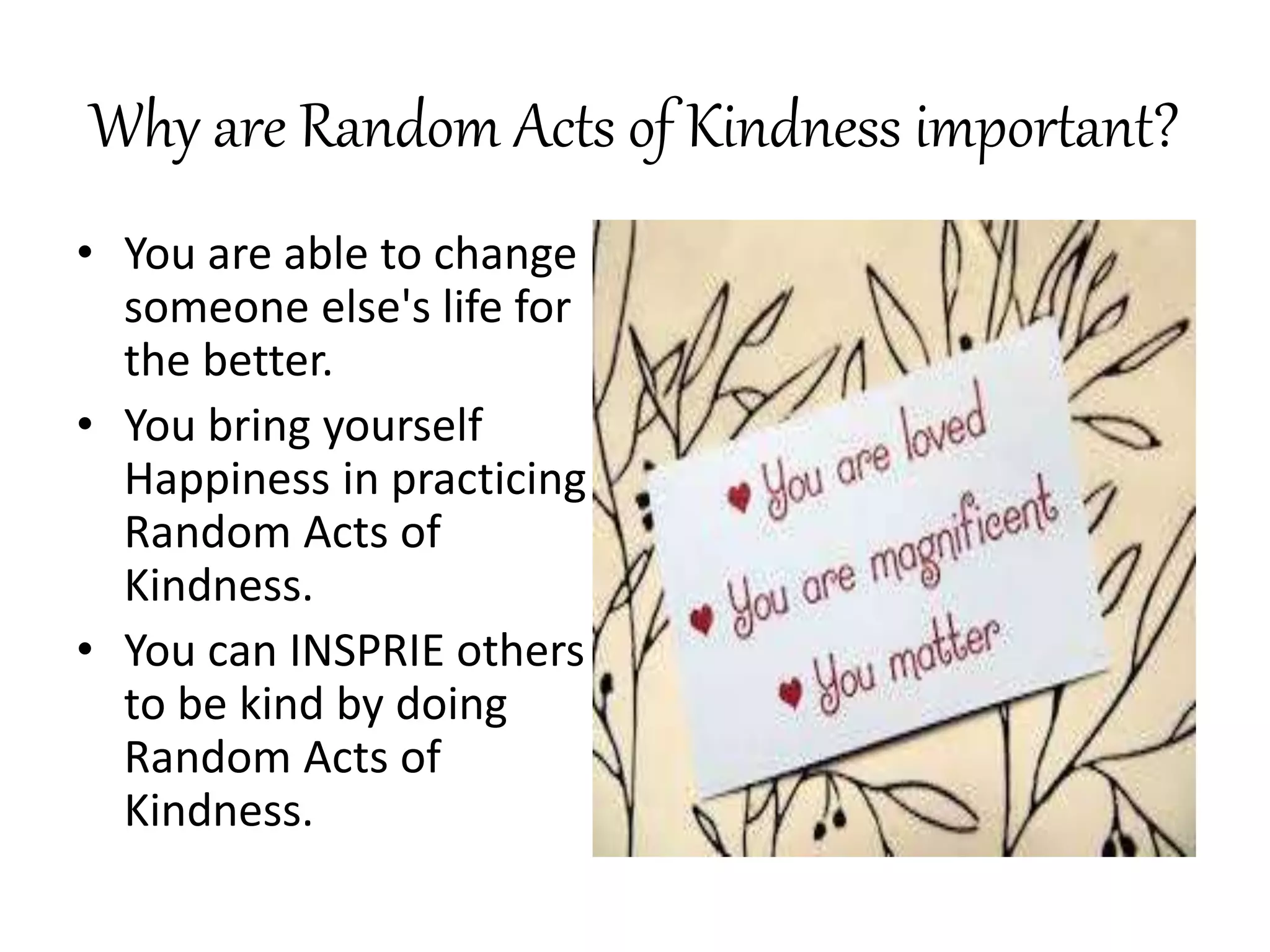 6th 8th intro to 5-day kindness challenge | PPT