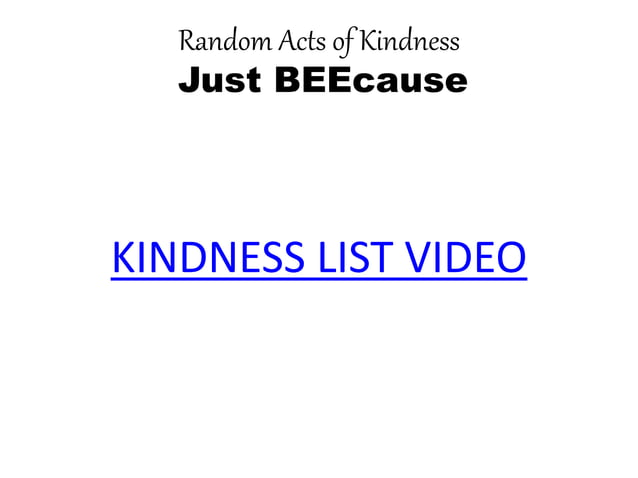 6th 8th intro to 5-day kindness challenge | PPT