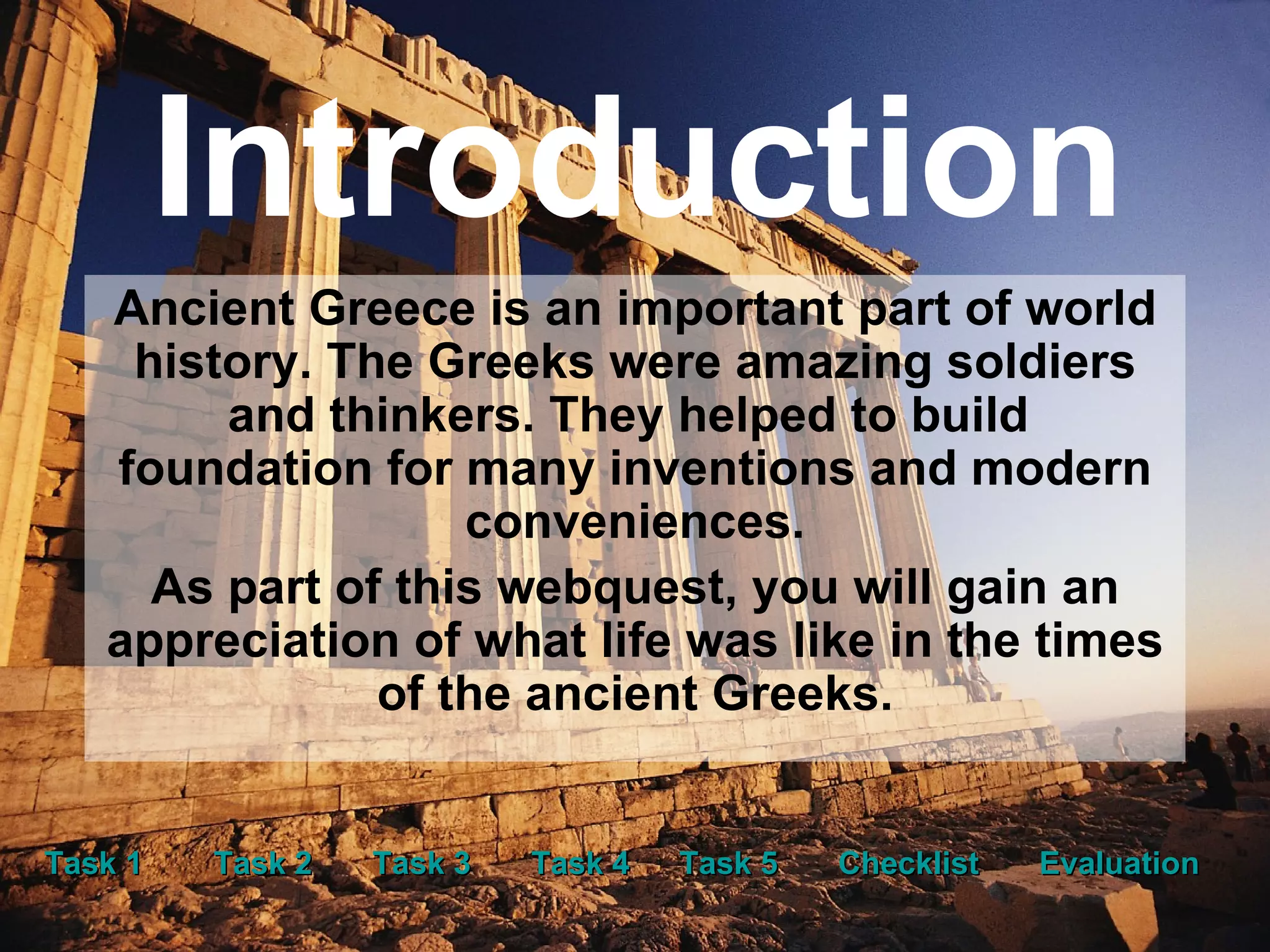 6th Ancient Greece Webquest | PPT