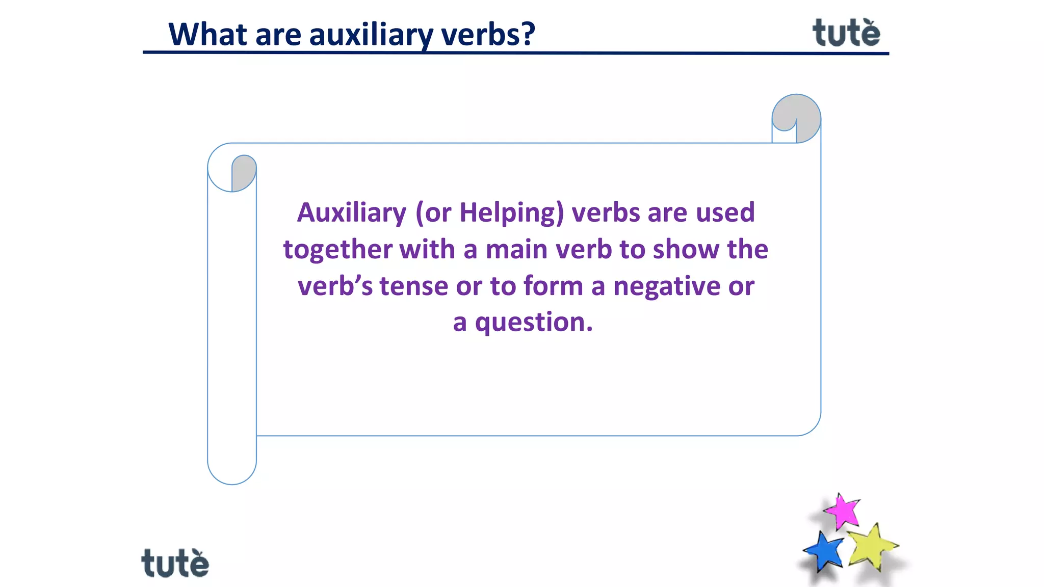 Auxiliary verbs and English Grammar ppt | PPT