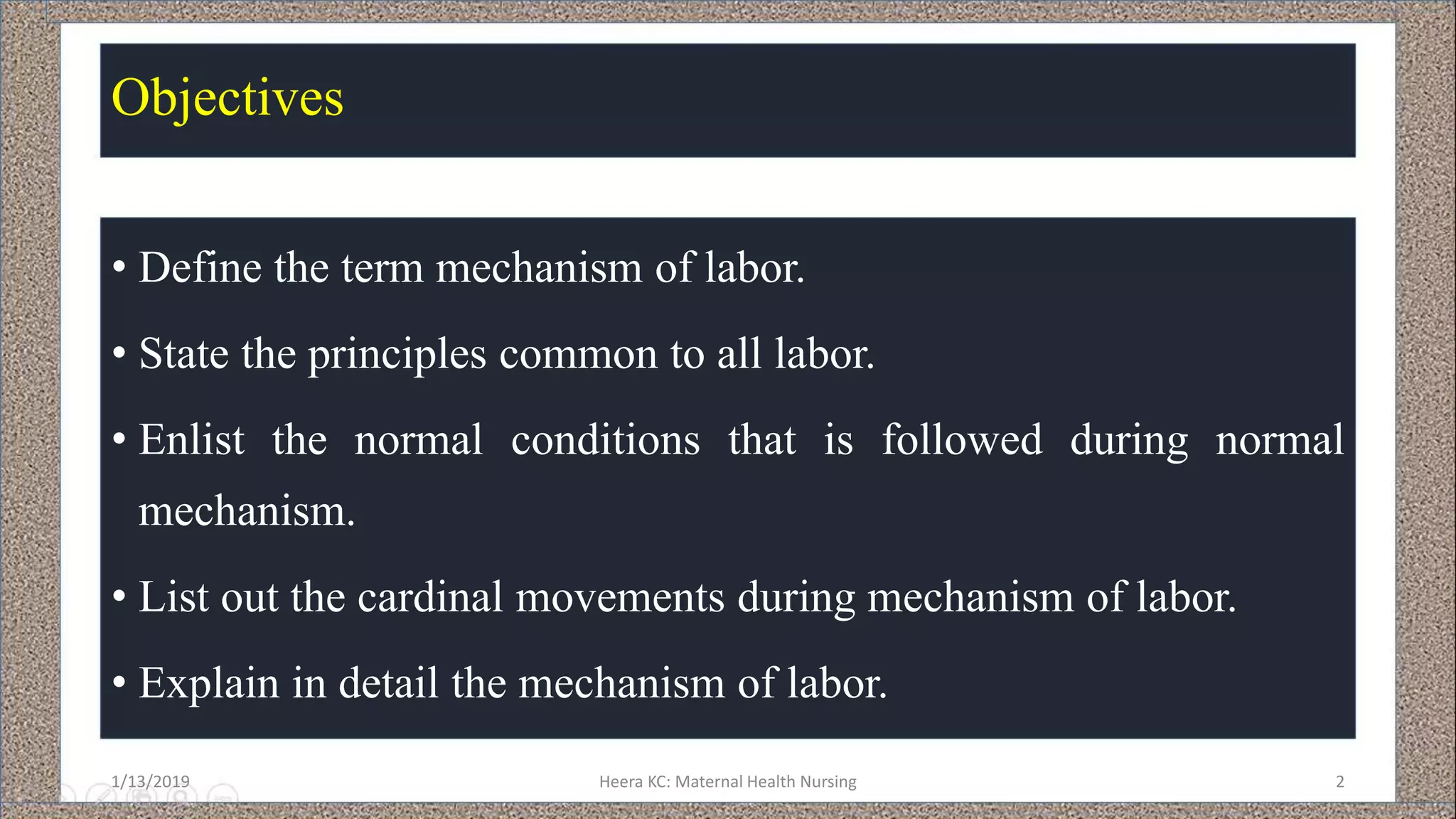 Mechanism of labour | PPTX