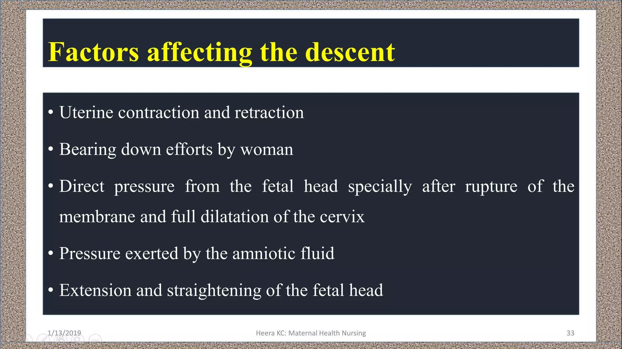 Mechanism of labour | PPTX