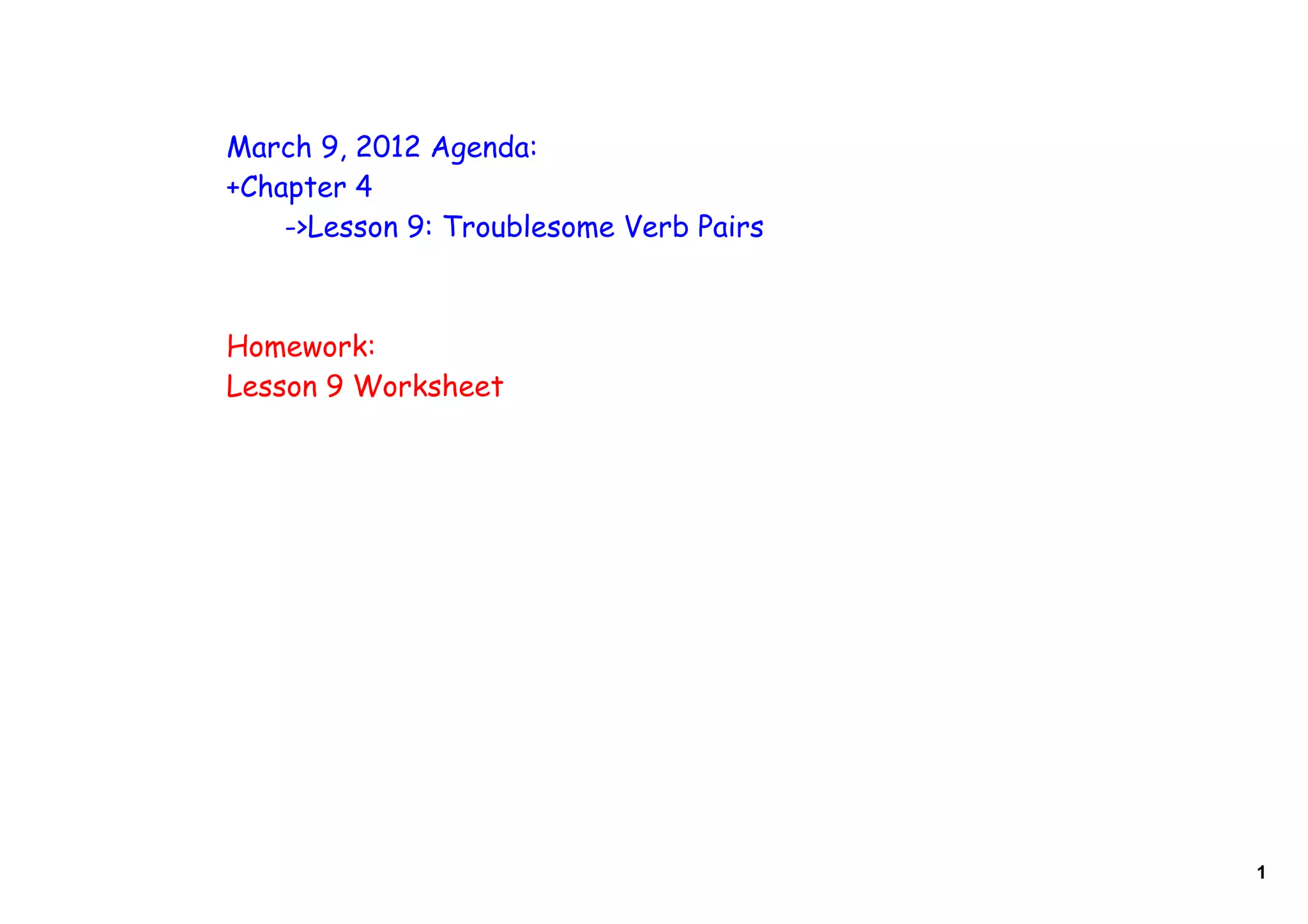 Chapter 4, Lesson 9 | PDF