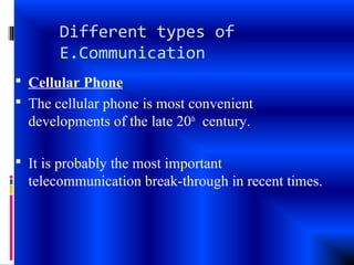 6th chapter modern communication device. | PPT