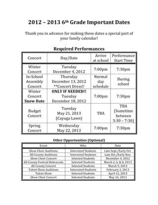 6th chorus grading policy and classroom procedures20122013 | PDF